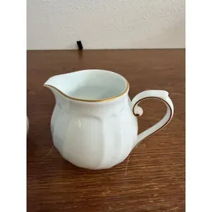 Mikasa | Dining | Mikasa Wedding Band Creamer Sugar Bowl Set L979 Gold ...